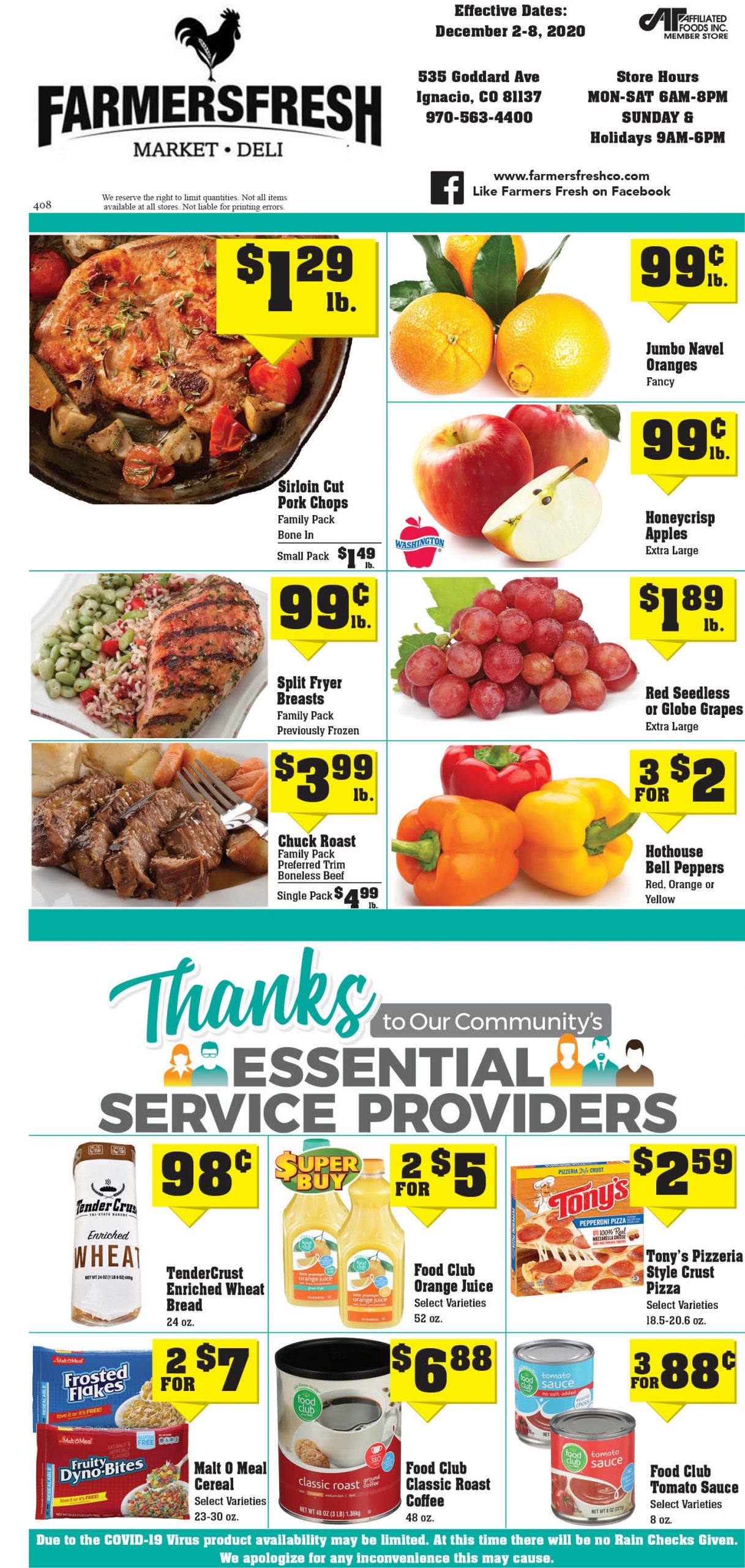 FFM Dec 2-8, 2020, pg. 1 - Farmers Fresh Market